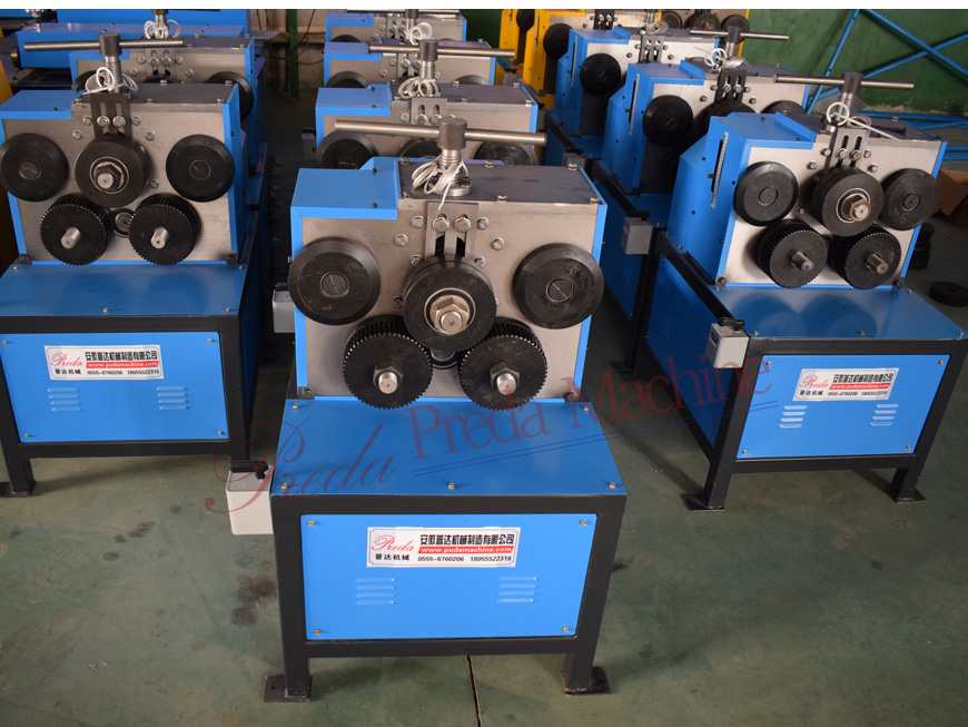 Electric angle iron rolling machine