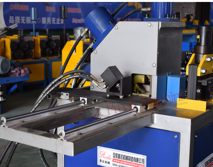 Angle steel flange production line