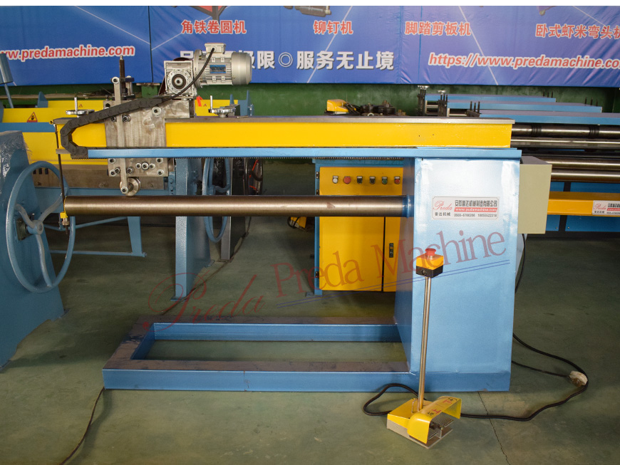 Round duct lock seaming machine