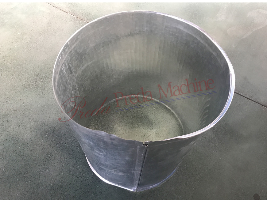 Round duct locking forming machine