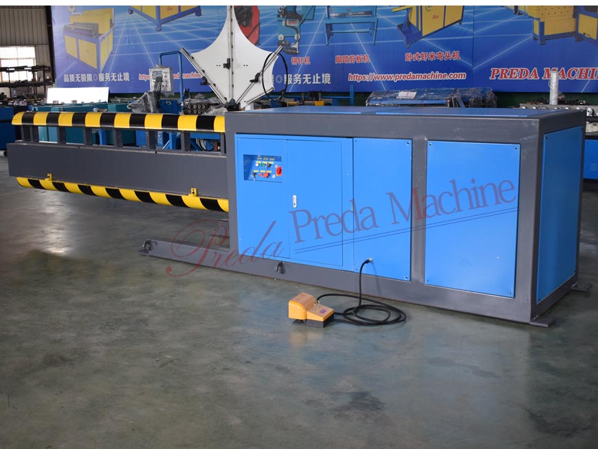 Flat oval duct machine