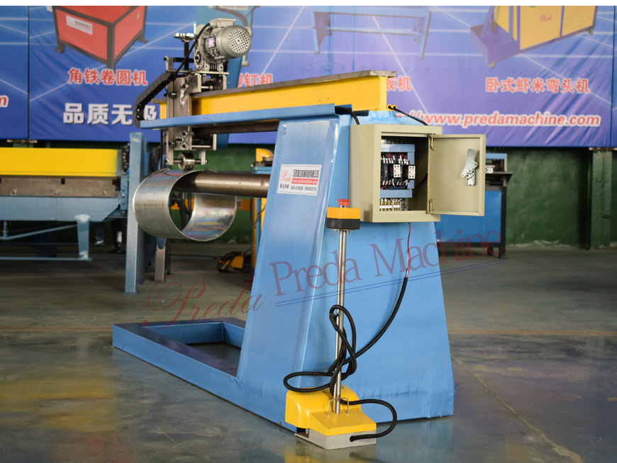 Round duct lock seaming machine